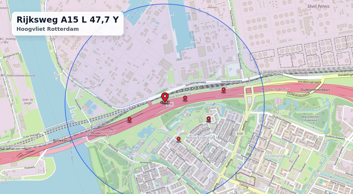 112 Hoogvliet Rotterdam - Ongeval op Rijksweg A15 L 46,9 16:34