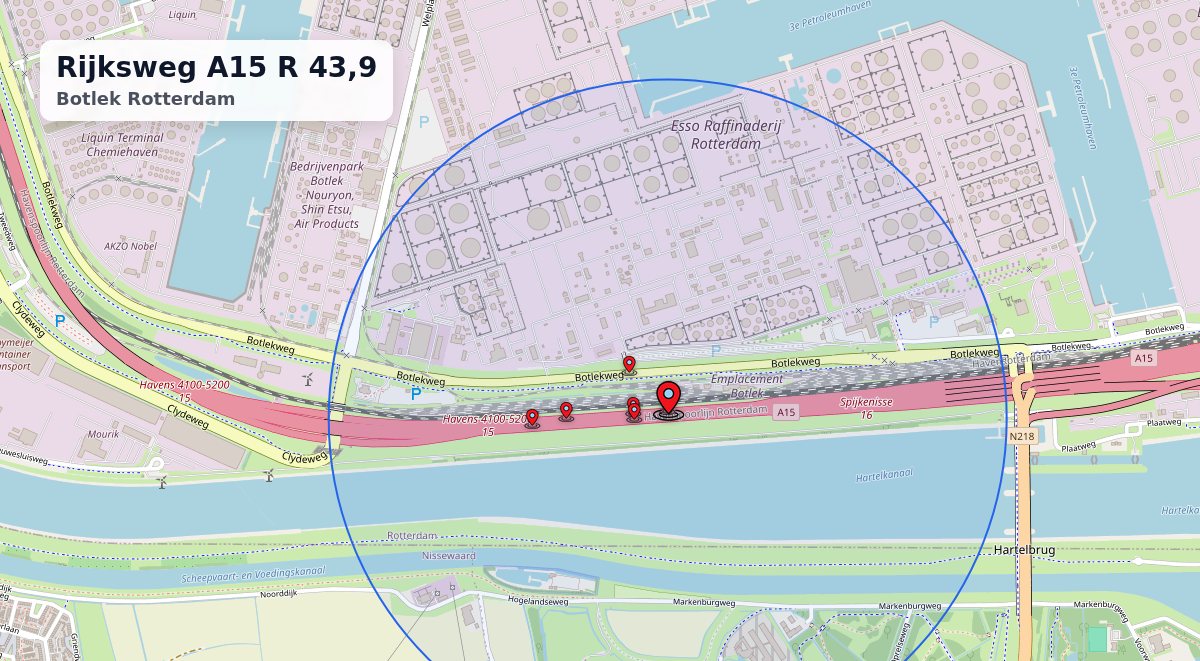 112 Botlek Rotterdam - Verkeersongeval op Rijksweg A15 R 43,7