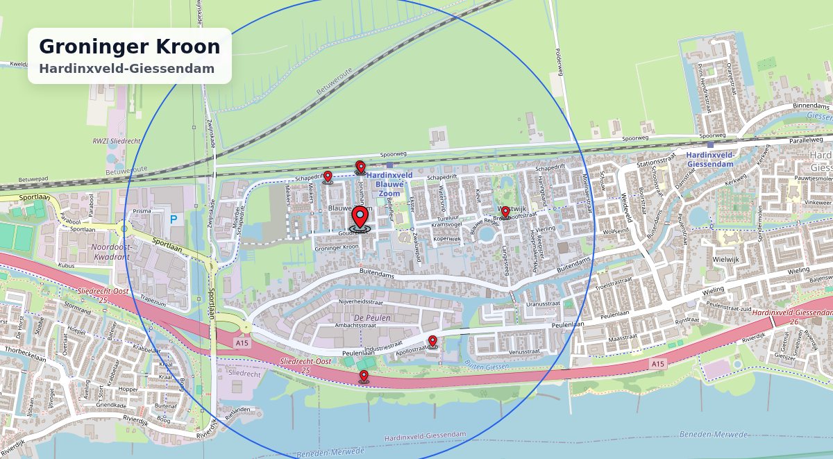 112 Hardinxveld-Giessendam - Ongeval gev stof op Groninger Kroon