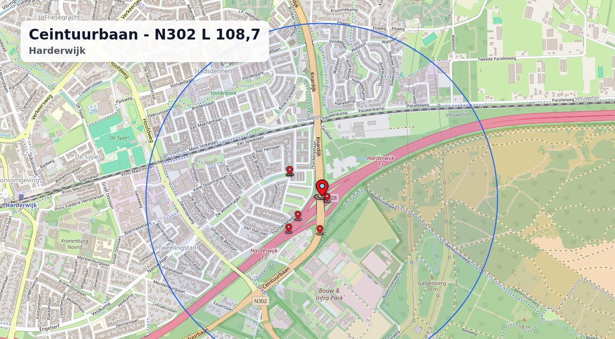 112 Harderwijk - Aanrijding letsel op Ceintuurbaan - N302 L 108,7